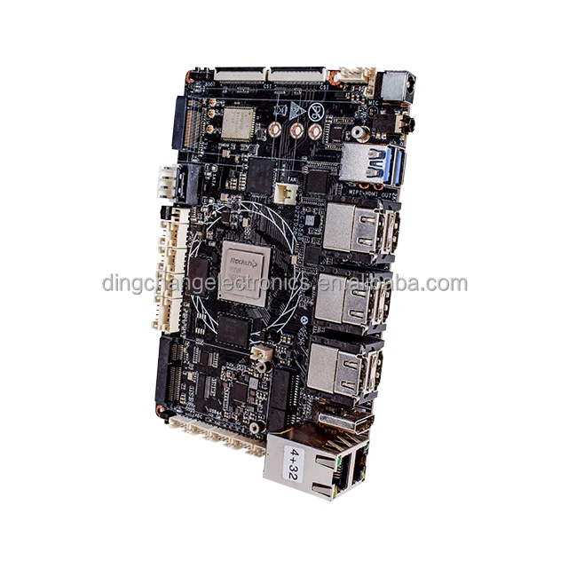Rk3588 Mainboard 4k 8k 6*hdm 2*rj45 7*usb Lvds Edp Mipi Bt For Media ...