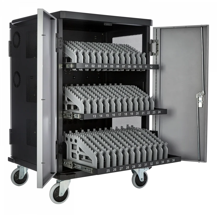 tablet charge cabinet cart 36device capacity with slding shelf TNE ...