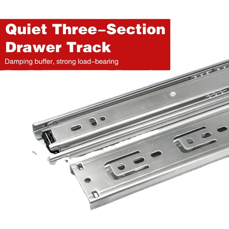 Hot Sale 45mm Blue Galvanized Telescopic Channel Rail Ball Bearing ...