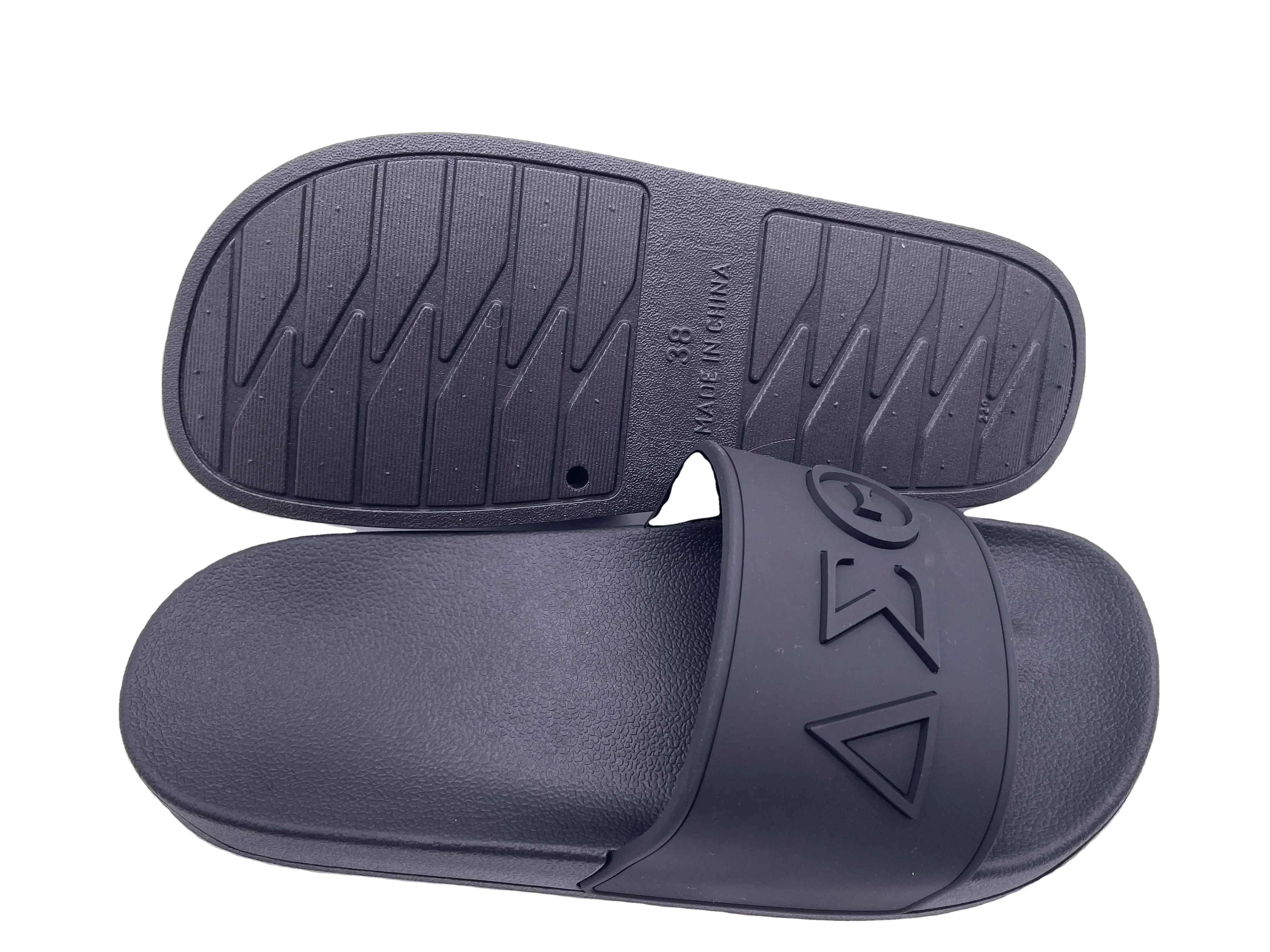 Luxury Brand Slippers Slides Slippers Custom Logo 3D Rubber Mens ...