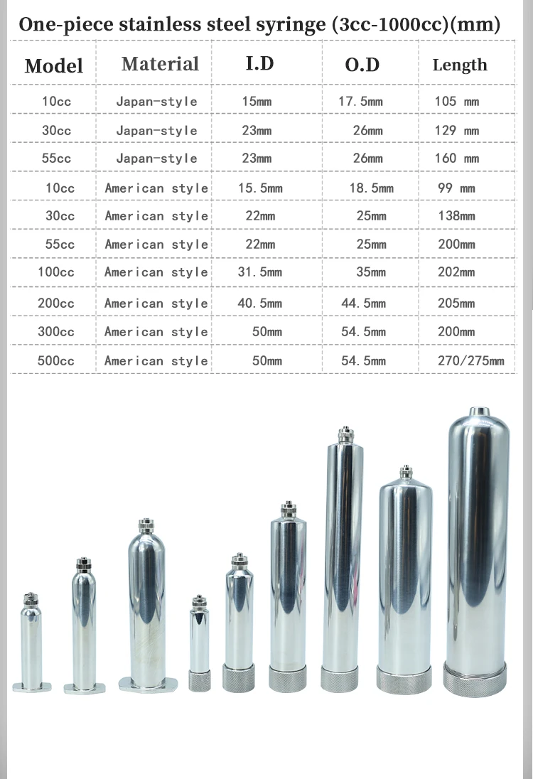 Industrial Metal Syringe Barrels - Durable & Versatile