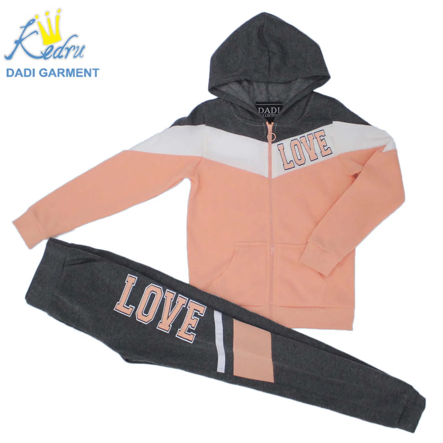 Wholesales Autumn Winter Girl Tracksuit Children's Sport Suit