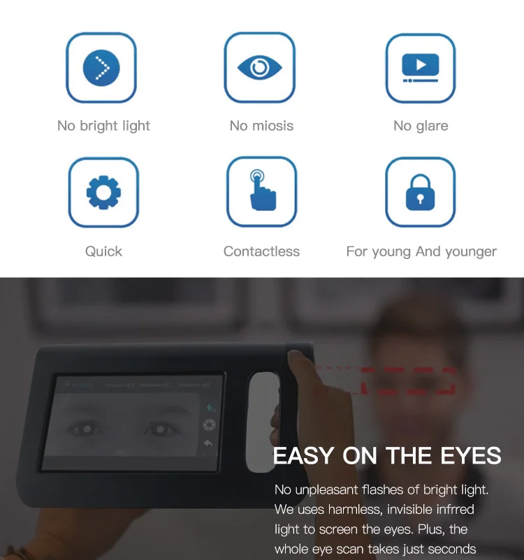 Optical Superintelligent Eye Screener - 7 Inch LCD Touch Screen