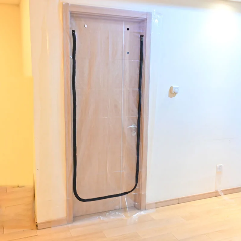 High Quality Dust Barrier Plastic Zipper Door For Construction A/l/u/c ...