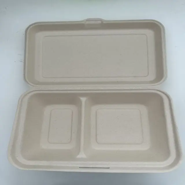 Compostable Biodegradable Envase Sugarcane Clamshell Disposable Sugar ...