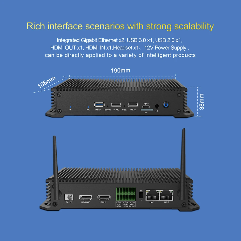 EDGE RK3576 4G 32G AI TV BOX Android 14 Wifi 4K 1000M LAN 4G LTE ...