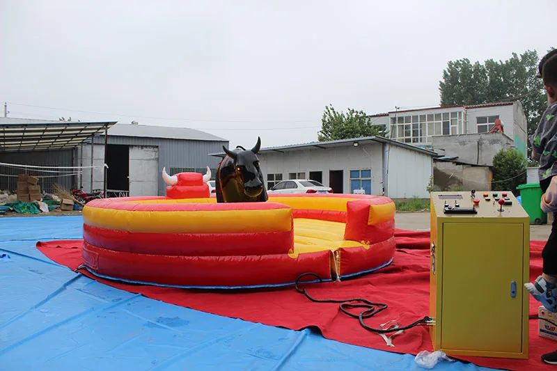 Hot Sale Rodeo Bull Ride Game Inflatable Mechanical Red Bull ...