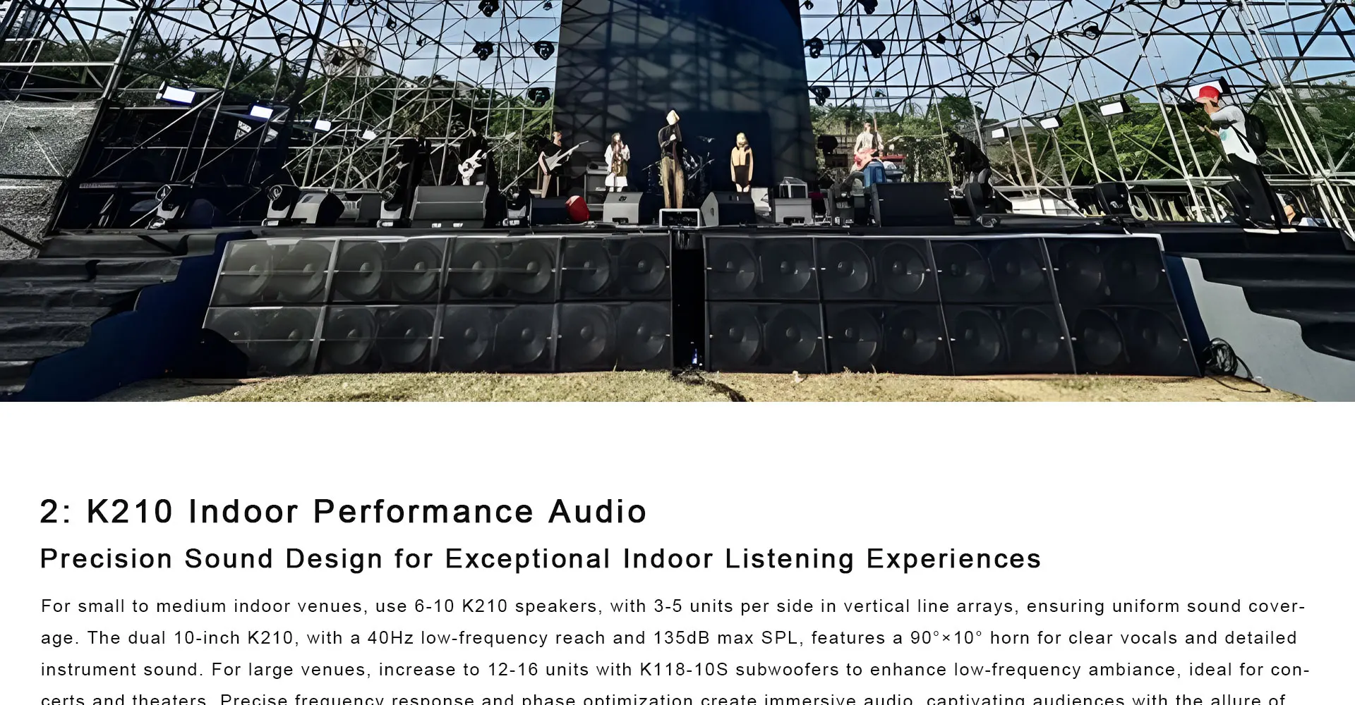 K210 Premium 8Ohm Line Array System 18-Inch Passive Audio Speaker for ...