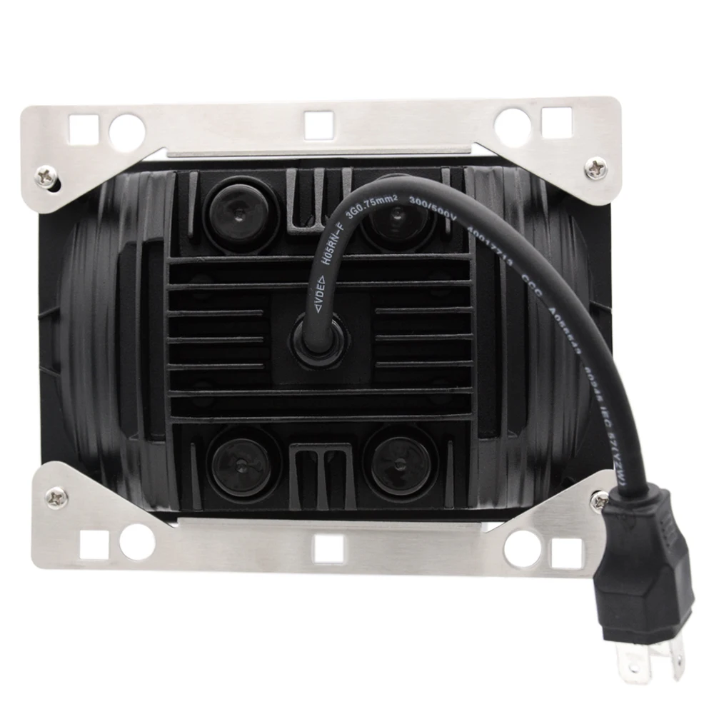 60W Rectangular LED Headlight for Tractors - Waterproof