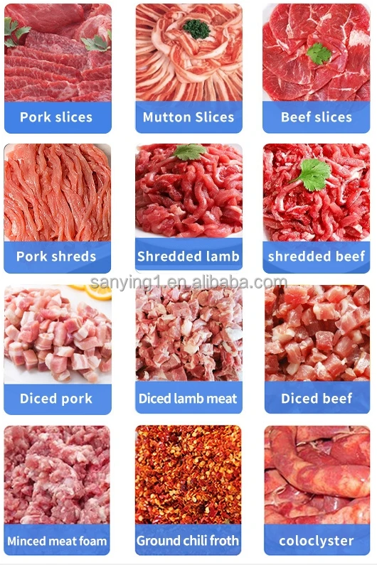 Commercial Multi Function Electric Meat Slicing Grinding and Sausage ...