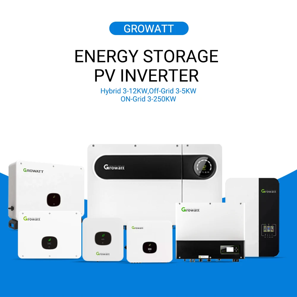 3 Phase On Grid Inverter 50000 Watts Solar Inverter Solar Home System Growatt Inverter 50kw 60kw ...