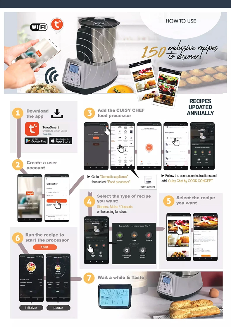 Thermomixer All In One Thermo Cooker Multifunctional Cooking Robot ...