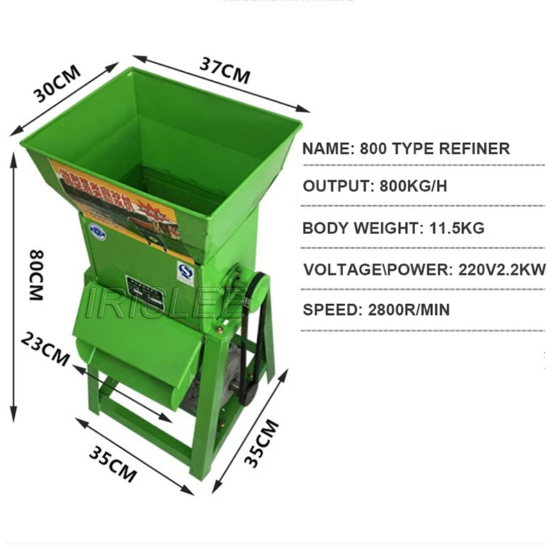 IRISLEE Industrial Potato Grind Grinding Machine - 800kg/h