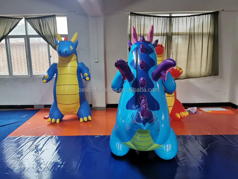 Beile Customized Cheaper PVC Inflatable Dragon Cartoon Suit
