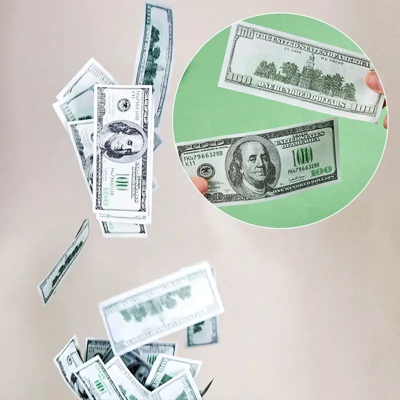 Gold Banknote Prop Money Usa 100 Dollar Gold Realistic Money Collection ...