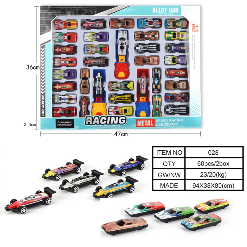 Toys Scale Alloy Racing Car Model Free Wheel Vehicle Mini Size Metal ...