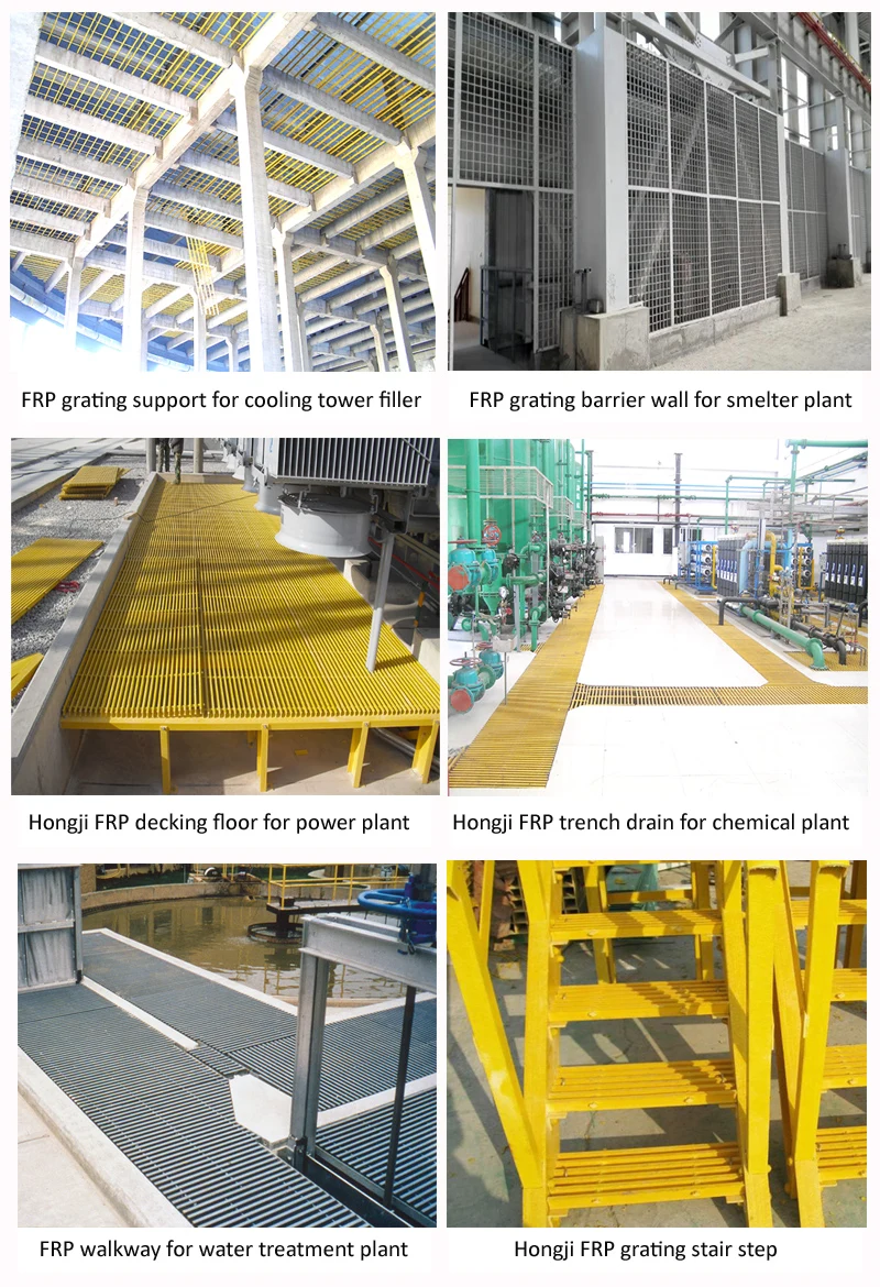 Chemical Resistant FRP Grating Panel Fiberglass Grating Sheet GRP ...