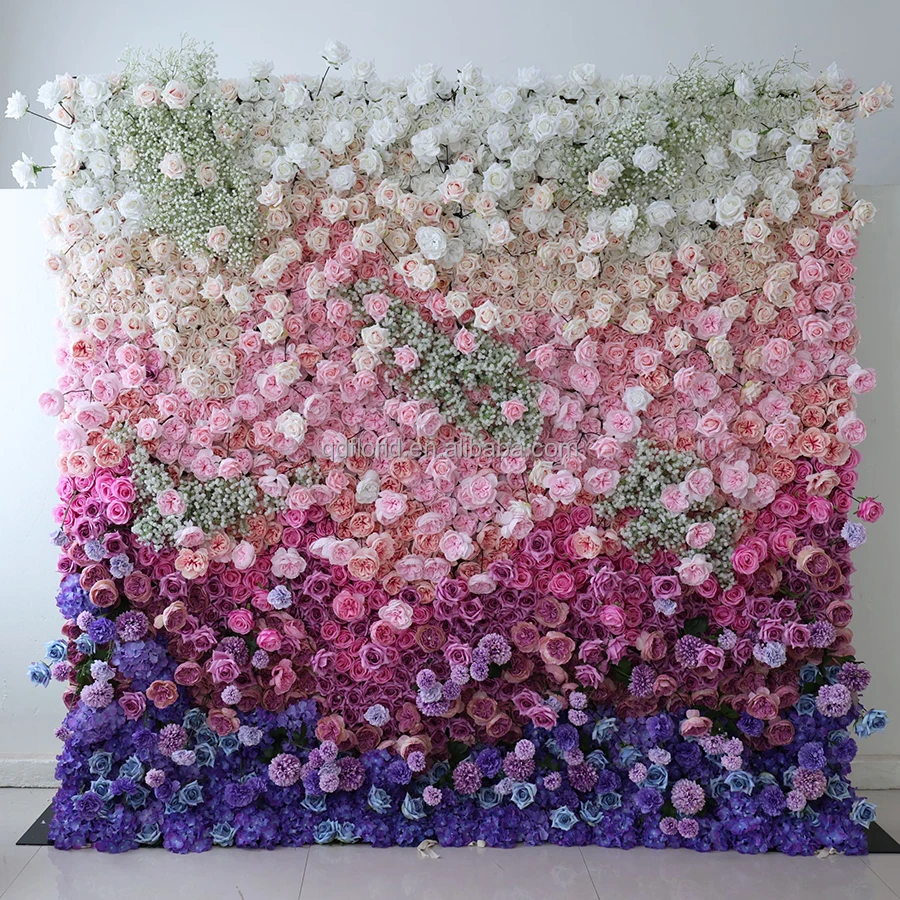 A11 Wisteria Flower Wall Panel Backdrop 5D 3D Roll up Flower Wall ...