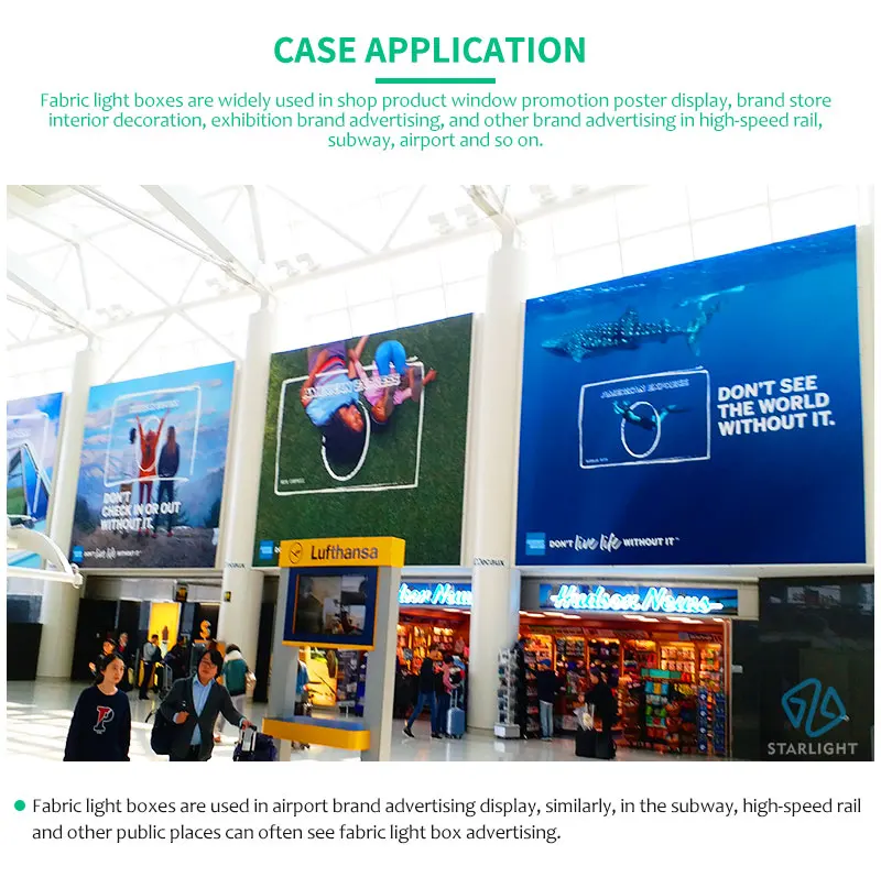 HD Print Sublimation Seg Display Backlit Led Textile Light Box ...