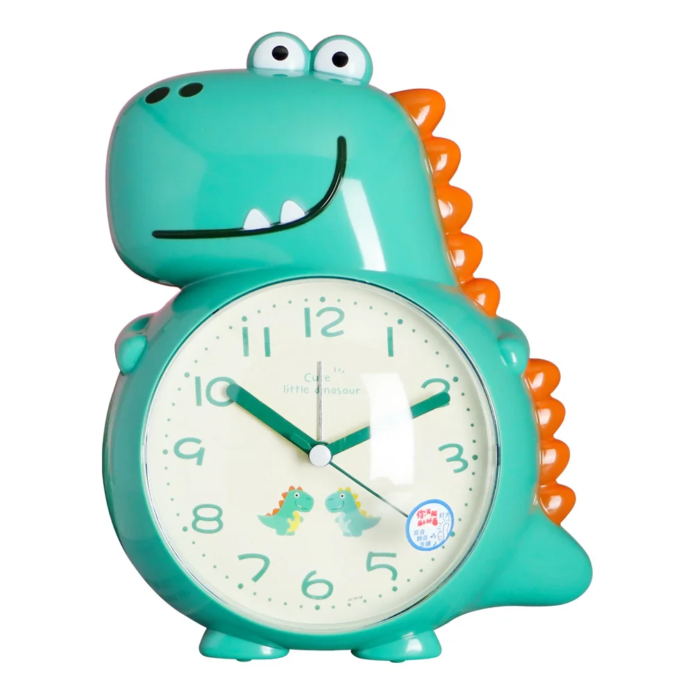 Cartoon Dinosaur Shaped Musical Alarm Clock with Light and Snooze ...