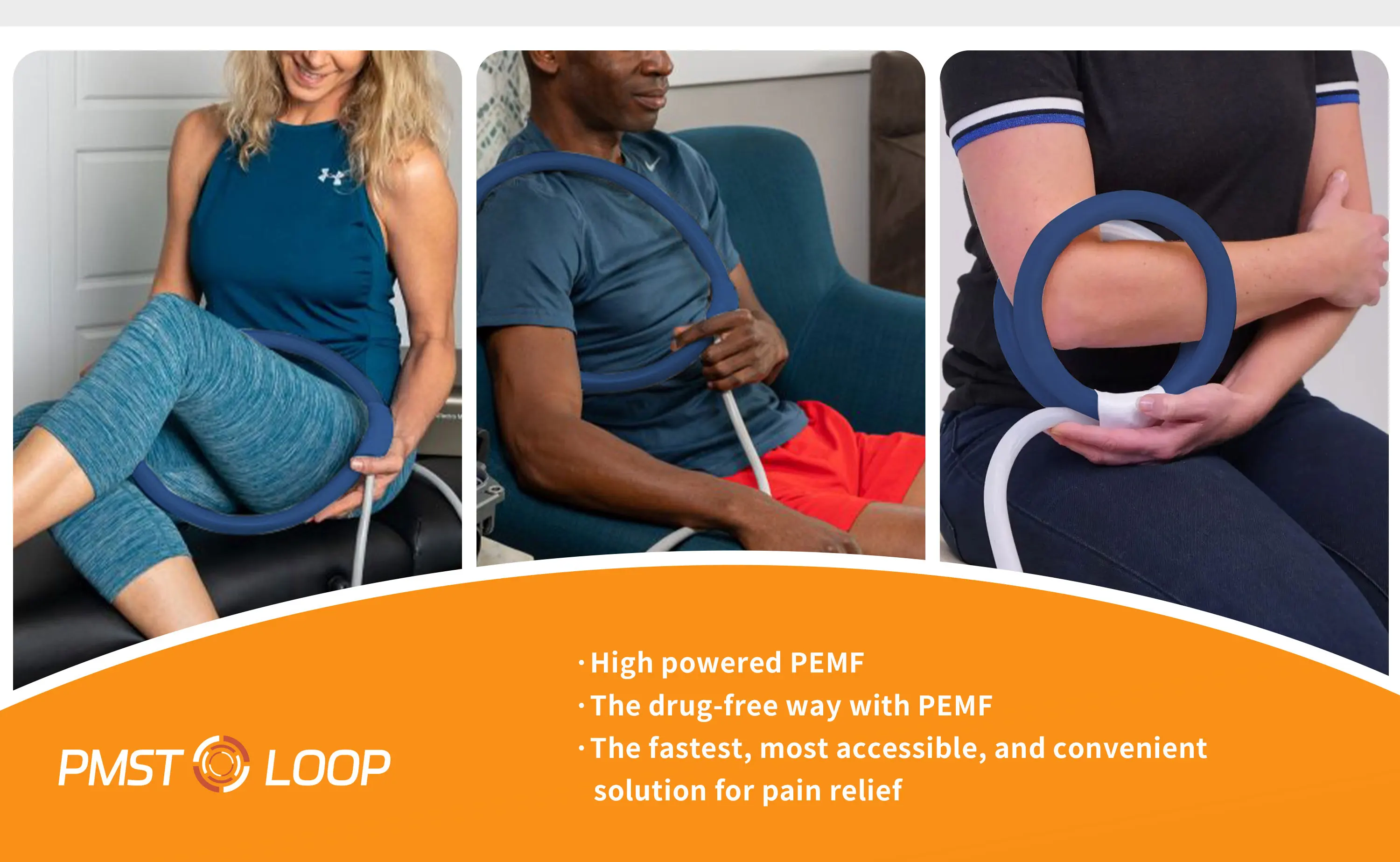 Exclusive PEMF Magnetic Therapy PMST Loop Pain Relief Ring Machine ...