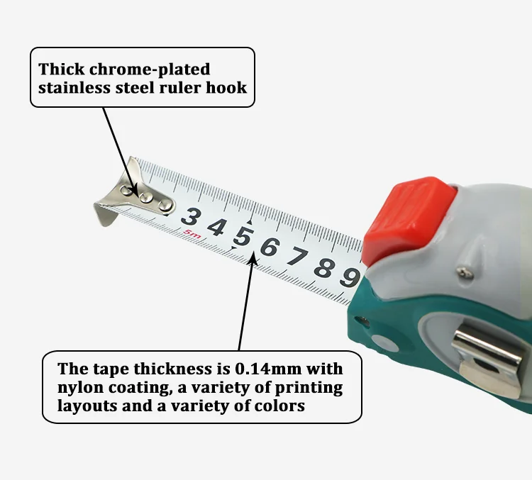 Jctop Self-locking 3m 5m 8m 10m Soft Tape Measure Inch Measuring Tape ...