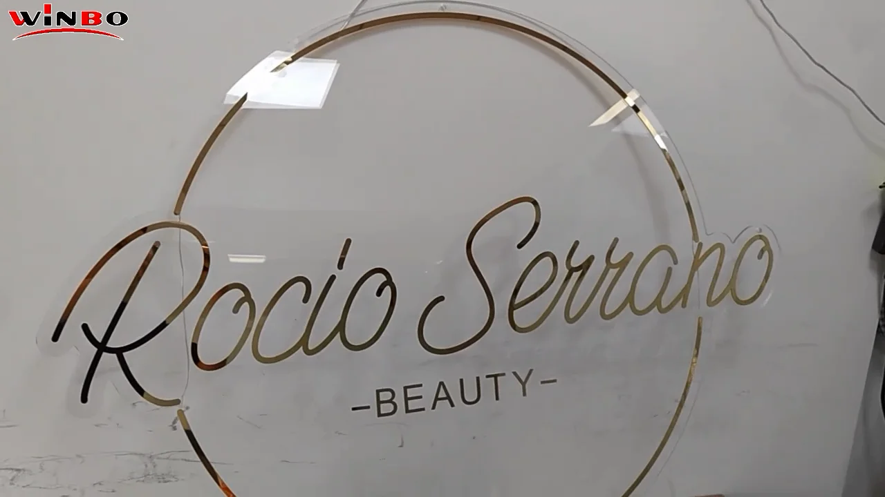 Winbo Outdoor Hotel Logo Letters Stainless Steel Office Led Sign Custom Made Gold Backlit ...