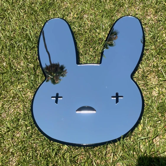 Customized Acrylic Shape Chrome Hearts Mirror Stickers