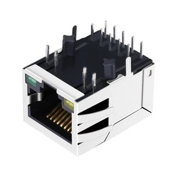 Hr861153c J1b1211ccd J0011d21bnl Single Port Rj45 Connector With Leds ...