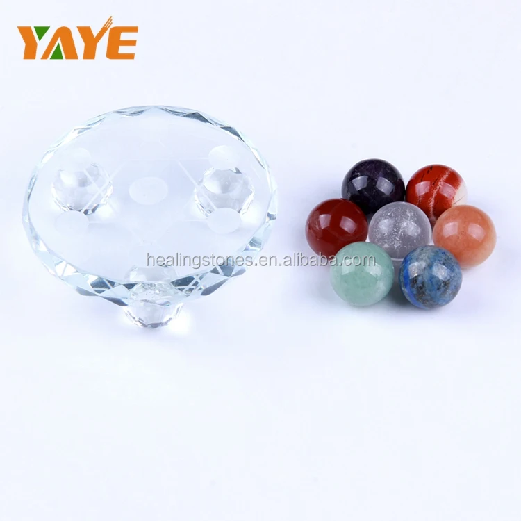 Seven Star Chakra Crystal Ball Set/7 Color Balls Cheap Healing Crystal ...