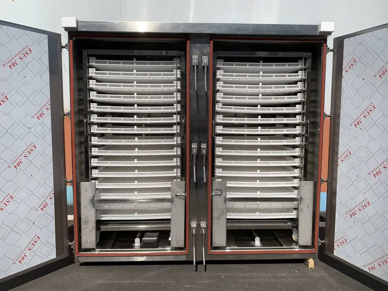 Hot Air Pump Food Tunnel Drying Machine/Nuts Plate Type Dehydrator Room ...