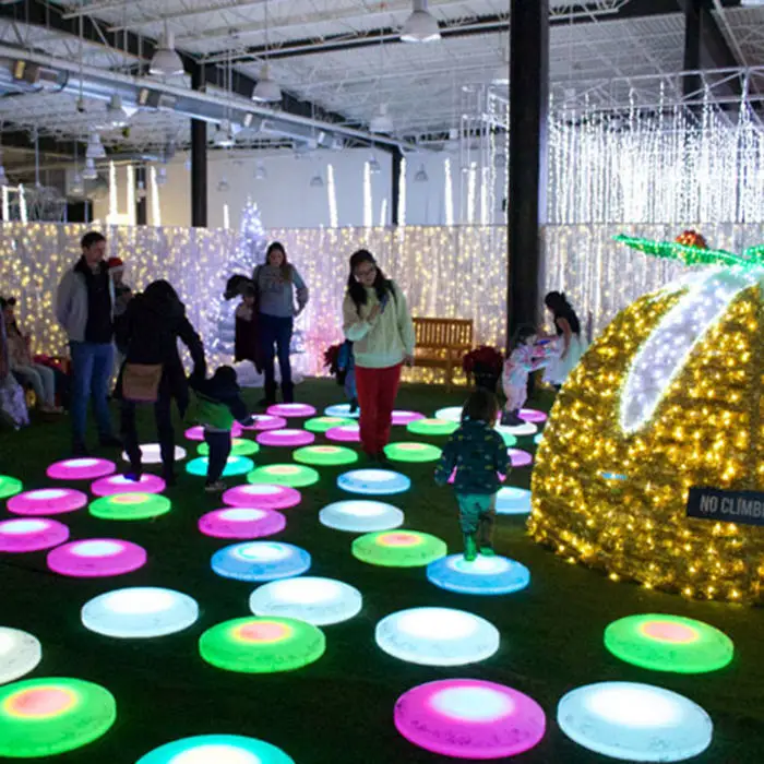 LED Dance Floor Tiles - Interactive 3D Stage Lighting, Rechargeable LED ...