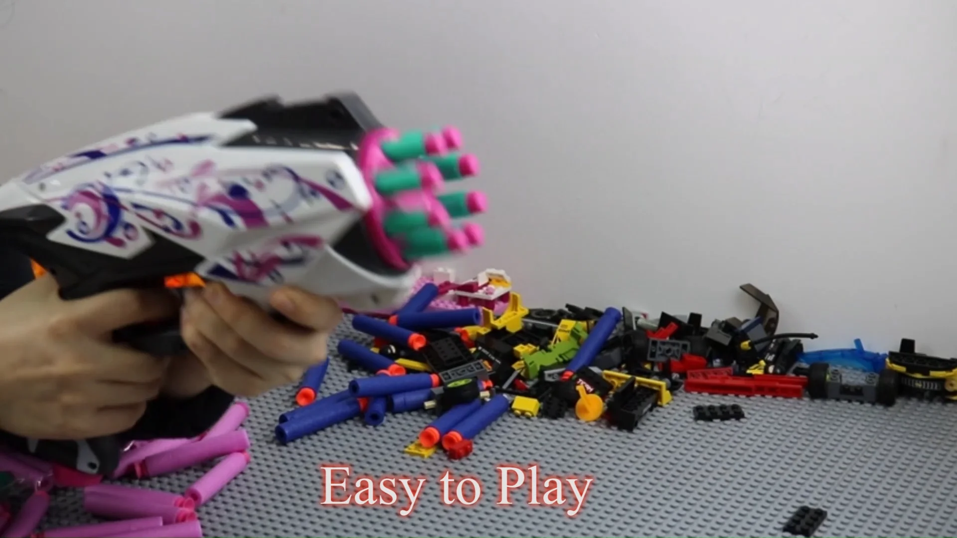 Toy Gun Soft Bullet Mini Blaster Gun Toy Pistol Foam Dart Blaster Kids ...