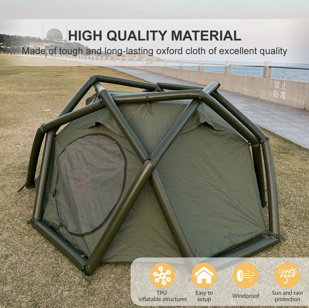 Tourus Quick Assembly Portable Inflatable Air Tube Frame Camping Tent ...