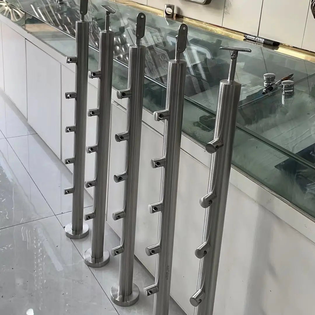Modern Round Tube Railing Handrail For Stairs Indoor Stairs Handrail ...