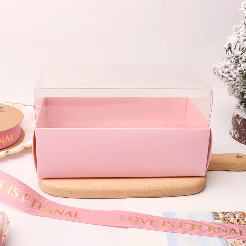 OEM Macaron Pastry Dessert Packaging Boxes Multi Color clear Lid Paper ...
