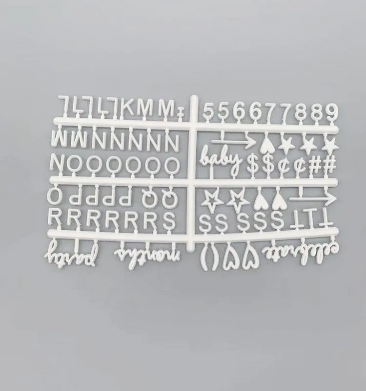 Wholesale 1/2 Inch Plastic Letters for Felt Letter Board