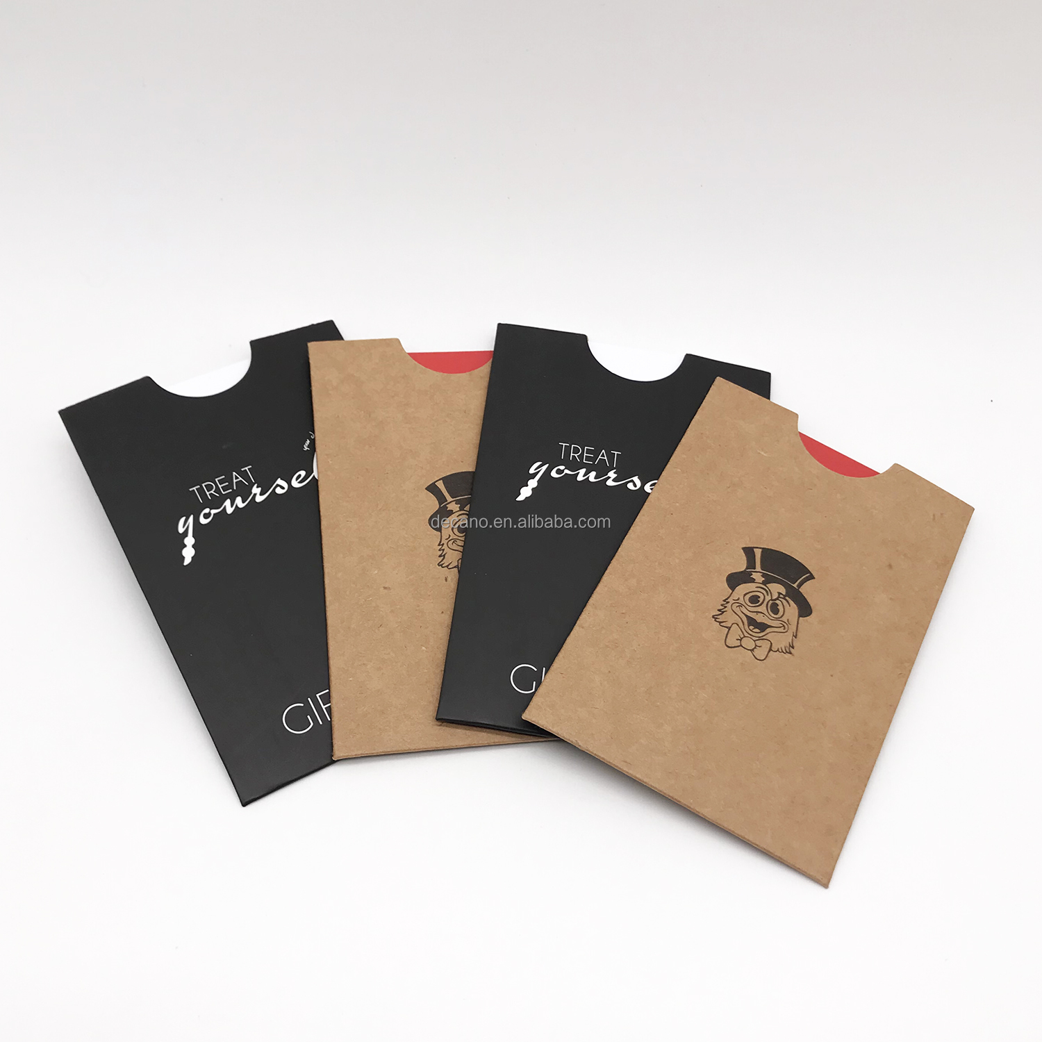 Customized PVC Gift Cards with Paper Card Holders