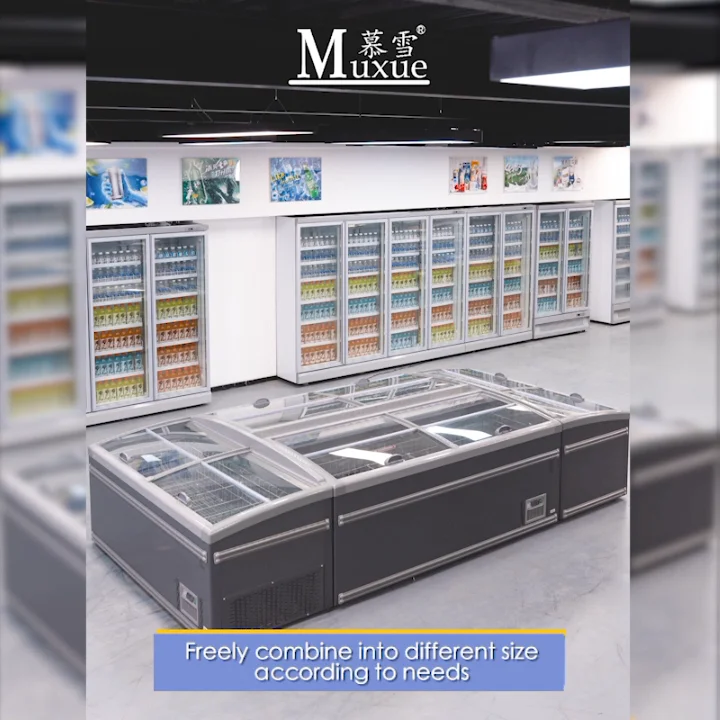 Muxue Chest Freezer Commercial Refrigerator Supermarket Combination ...