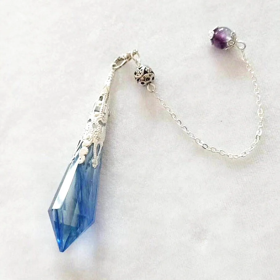 Blue Crystal Pendulum