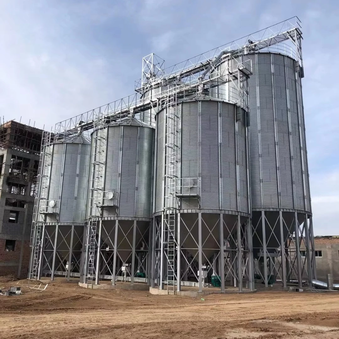 Grain Steel Silos Storage Galvanized Steel Assembled Wheat Corn Bins ...
