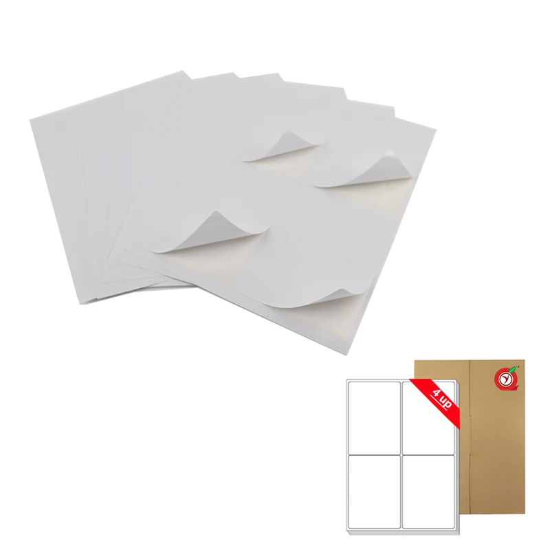 100 Sheets A4 / Letter Size Sticker Paper & Film Shipping Packaging ...