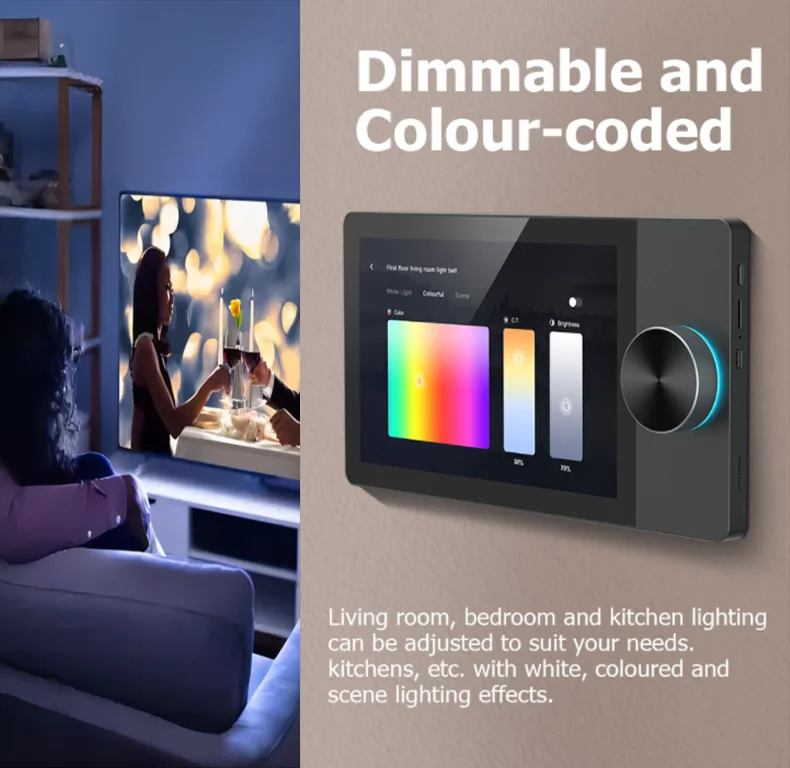 Tuya App Wifi Smart Home System Control Panel Touch Screen