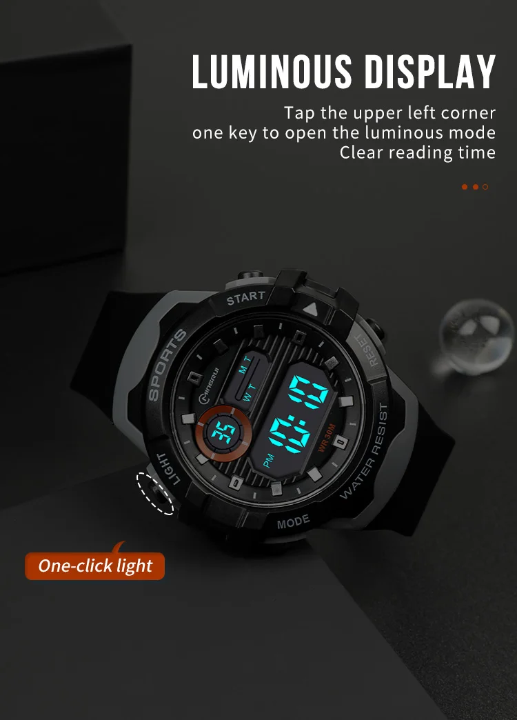 Children's Sport Watch Camouflage Digital Watches Multi-function ...