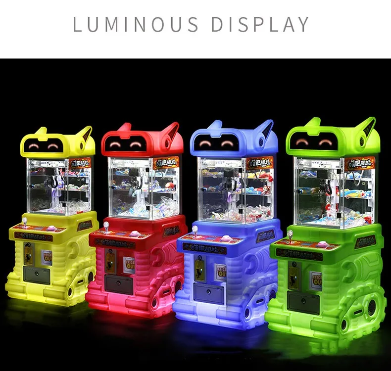 Coin Operated Toy Crane Machine Mini Claw Machine Mini Prize Vending ...
