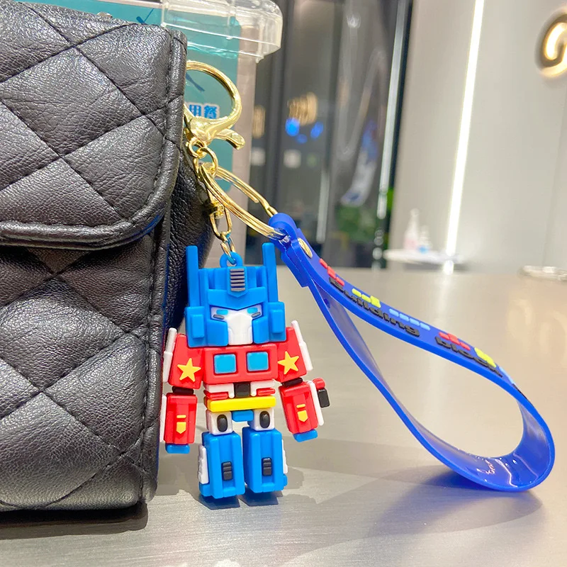 Cartoon Transformer Key Chain - Creative Robot Pendant
