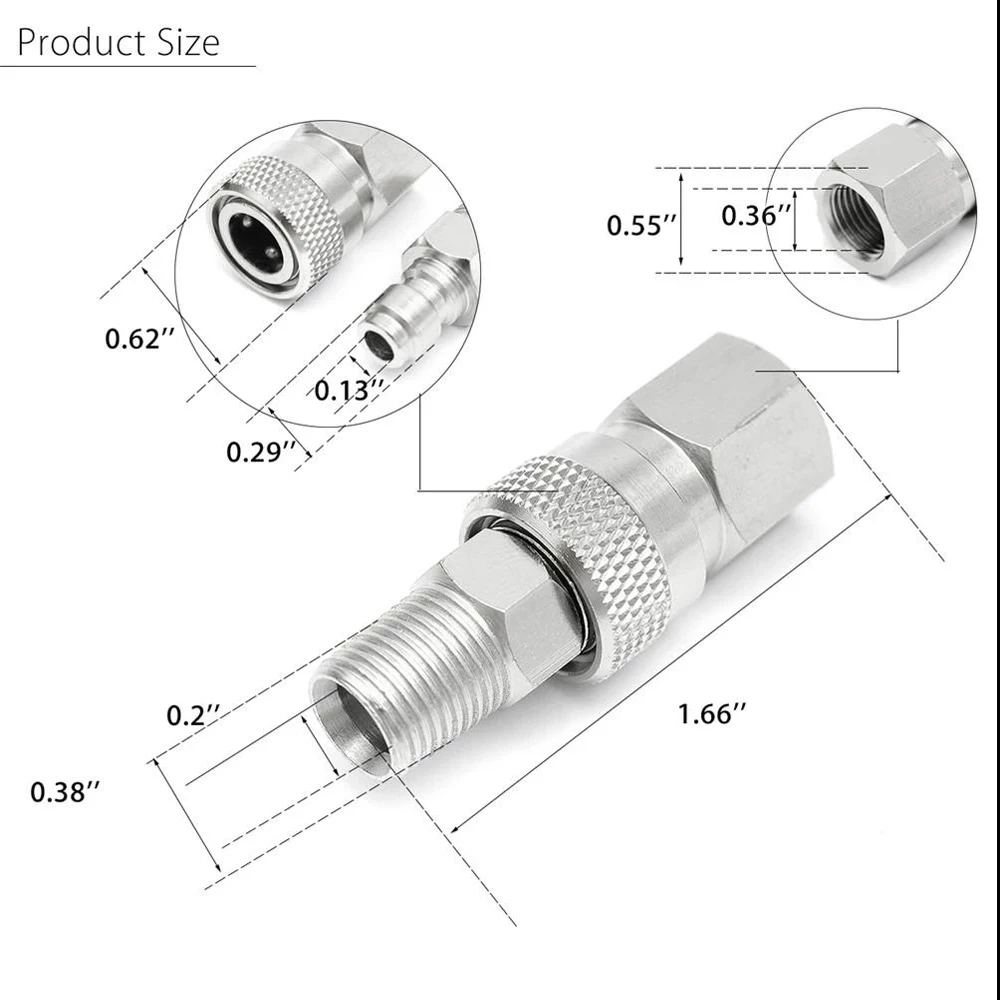 High Pressure 5000 Psi Carbon Steel Air Quick Connect Coupler Hydraulic ...
