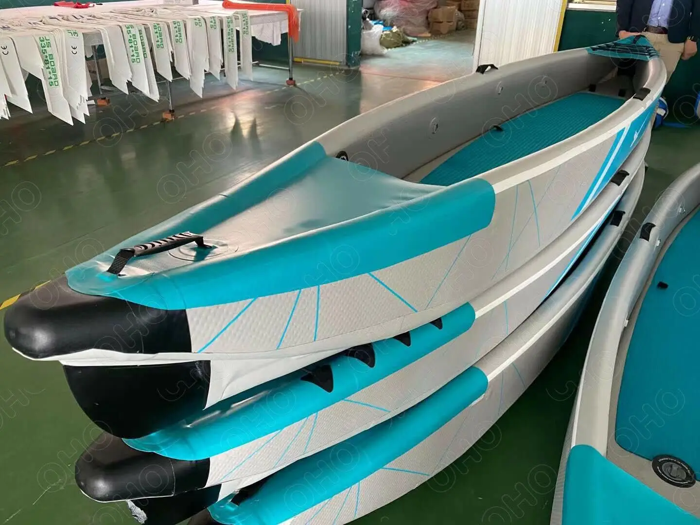 2 Person 3 Person High Pressure Ocean Lake Fishing Kayak Boat ...