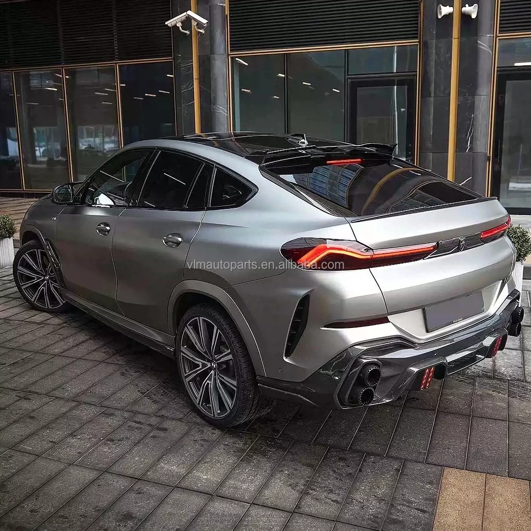 Carbon Fiber Roof Spoiler For Bmw X6 G06 Trunk Wing Top Rear Spoiler M ...