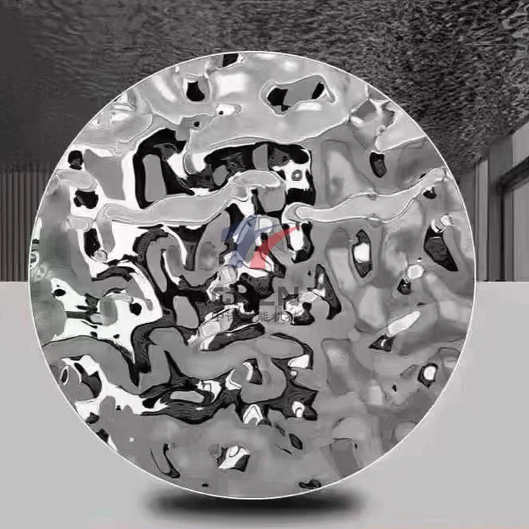 304 Stainless Steel Chequered Plate Water Ripple Embossing Machine With ...